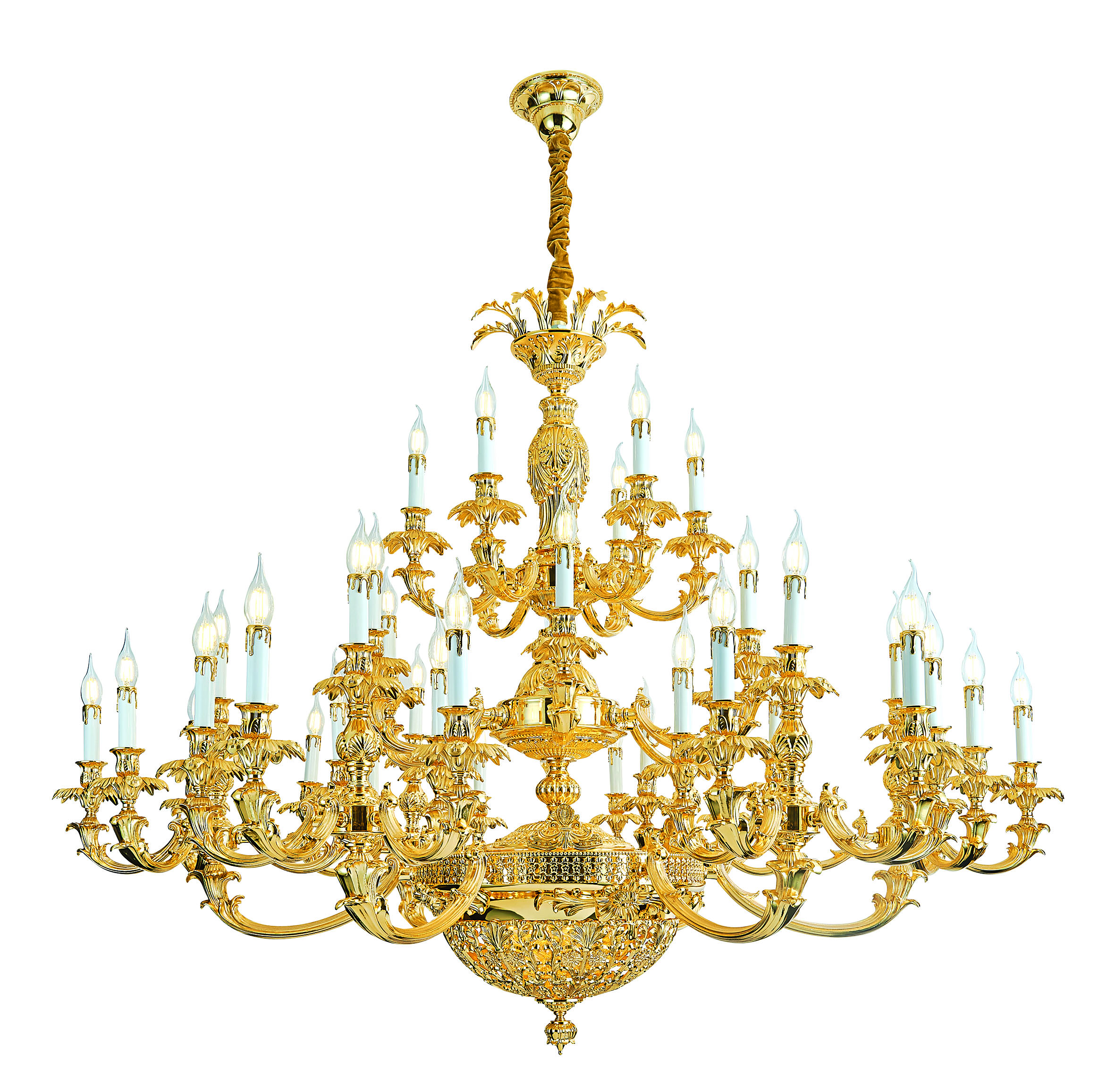 Đèn chùm tân cổ điển mạ vàng 24k CN-193