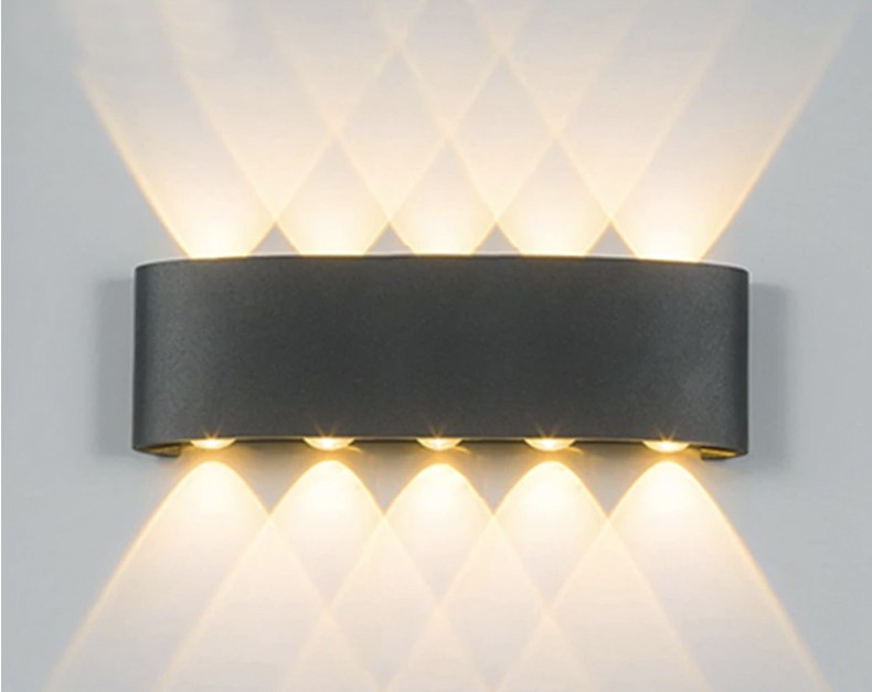 Đèn tường ngoài trời hắt 10 tia VNT-625-19